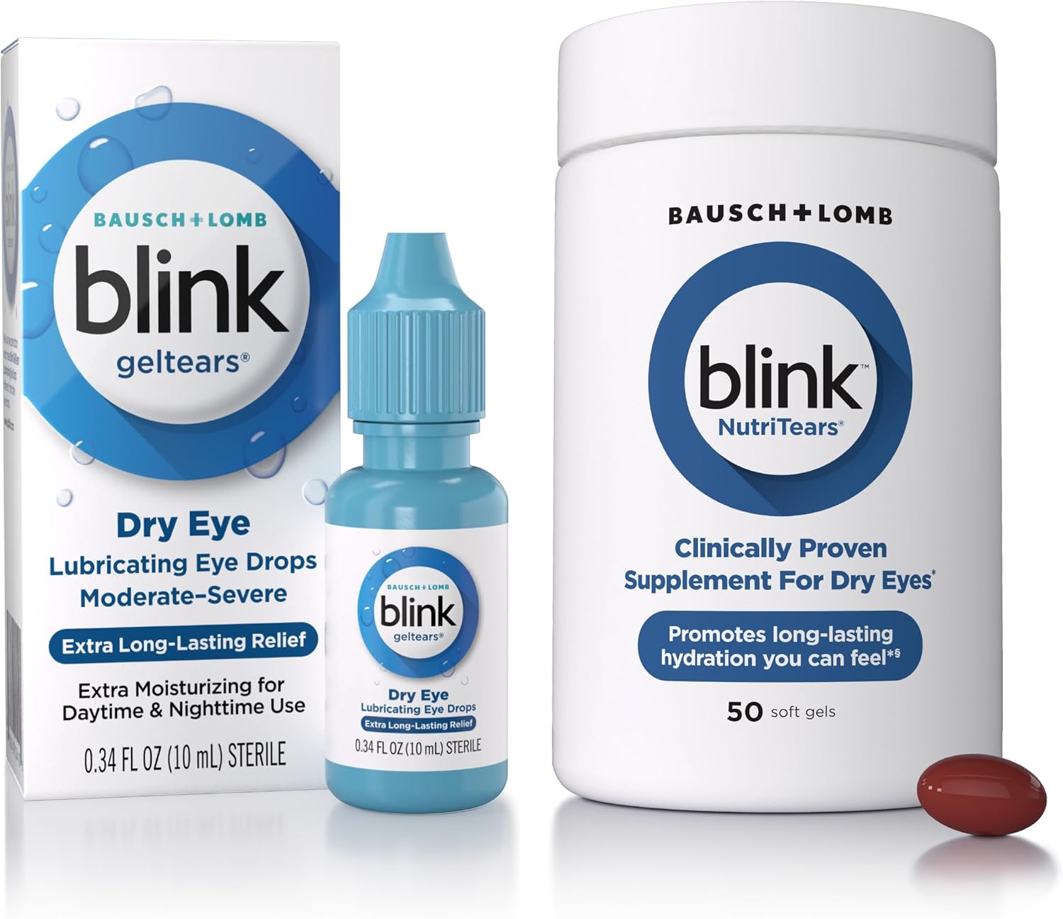 Amazon.com: BLINK GelTears Eye Drops for Dry Eyes, Gel Lubricating Eye ...
