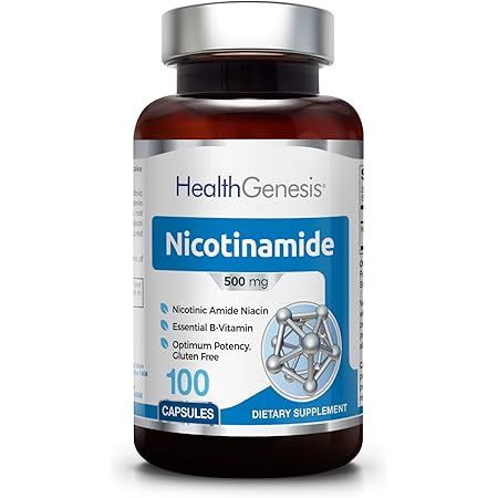 Amazon.com: B-3 Nicotinamide 500 mg 100 Capsules - Natural Flush-Free Vitamin Formula | Gluten ...