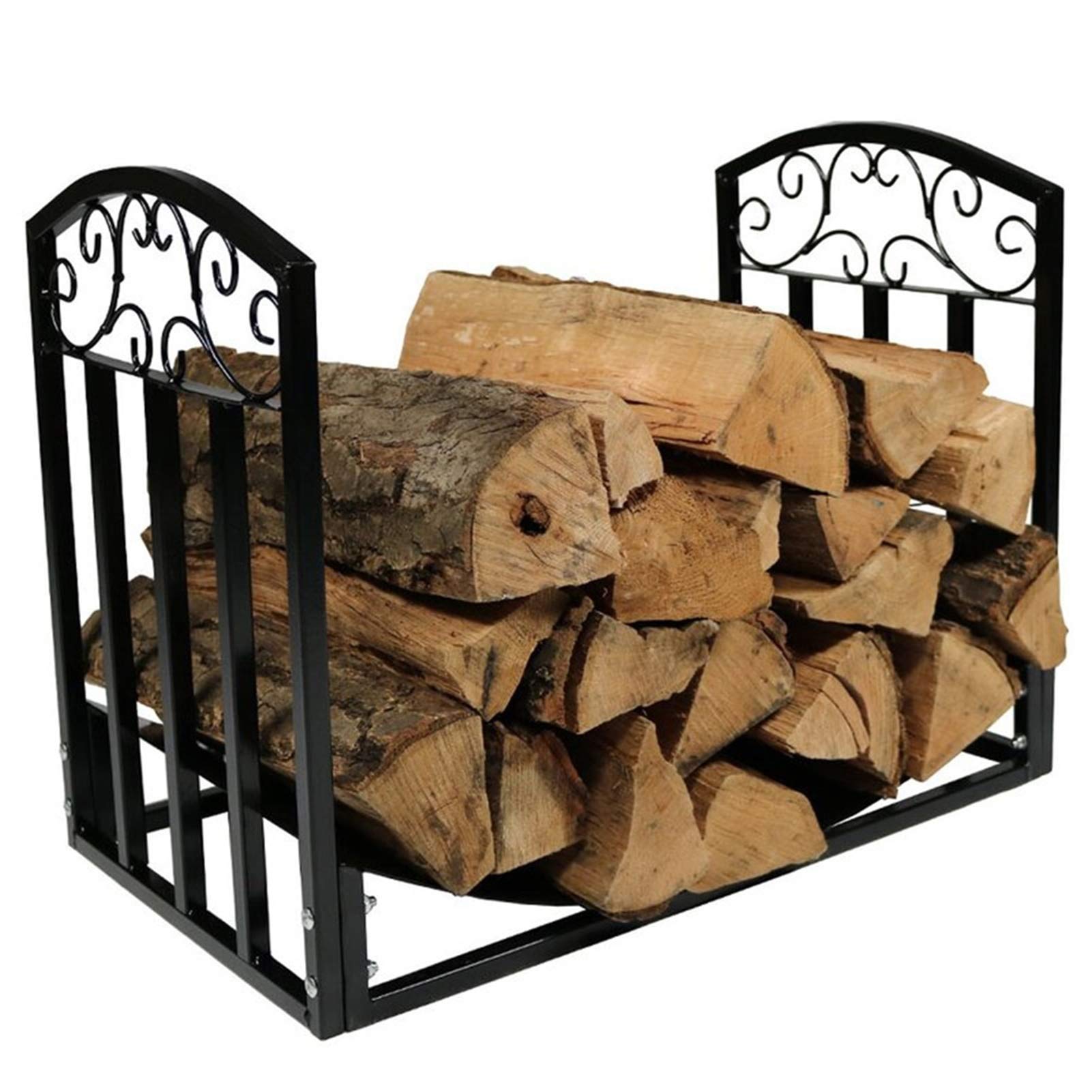 Wrought Iron Log Rack With Arch Panel Heavy Duty Log | Desertcart Sri Lanka