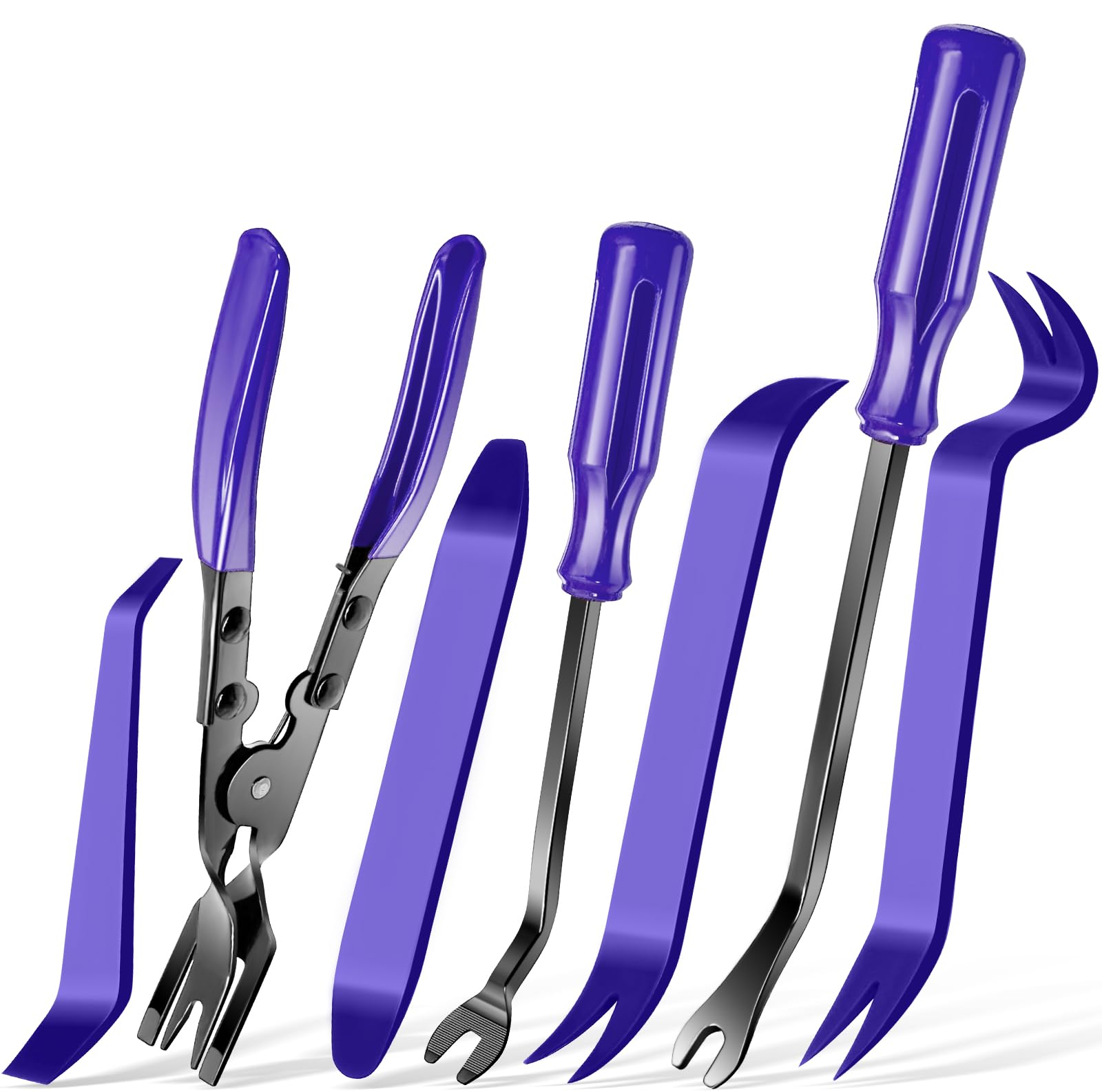 Amazon.com: Keze 7 Pcs Auto Plastic Trim Removal Pry Tool & Clip Plier ...