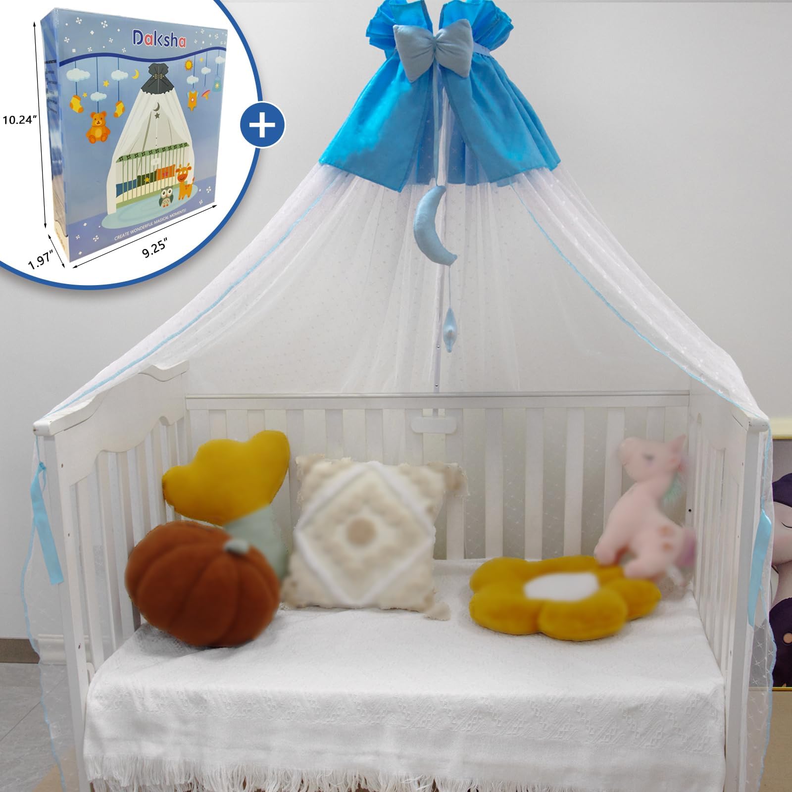 Amazon.com: Joylife Baby Net Baby Toddler Bed Crib Dome Canopy Netting ...