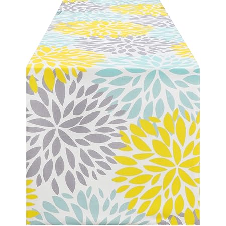 Runner da tavola, in pizzo bianco con fiori ricamati, runner da tavola ...