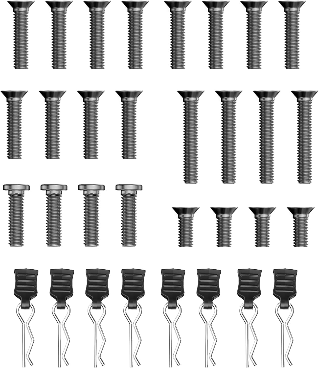 Amazon.com: HYPER GO KS001 RC Car Accessories Screw and Clips, Spare ...