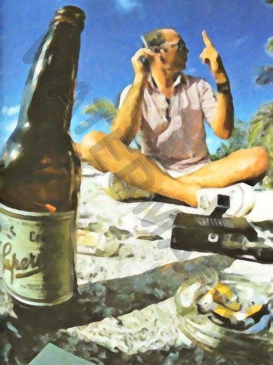 Amazon.com: USWay 138469 Hunter S Thompson Decor Wall 36x24 Poster ...