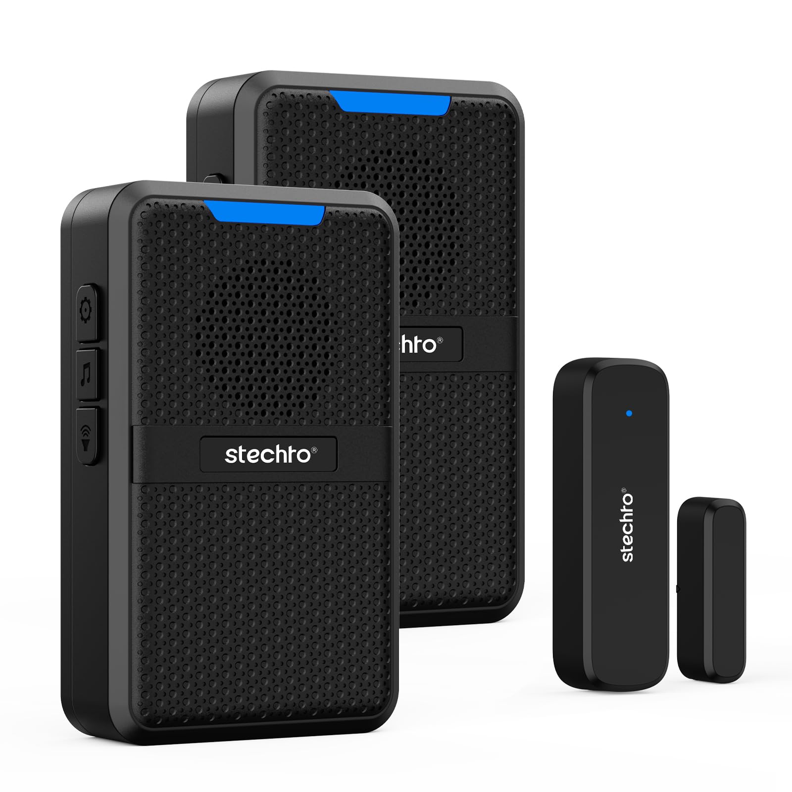 Snapklik.com : STECHRO Door Chime, 600ft Range 1 Magnetic Door Alarm ...