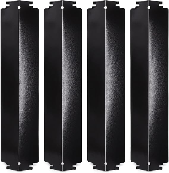 4-Pack Heat Plate Shields for Char-Broil & Kenmore BBQ, 16" Porcelain ...