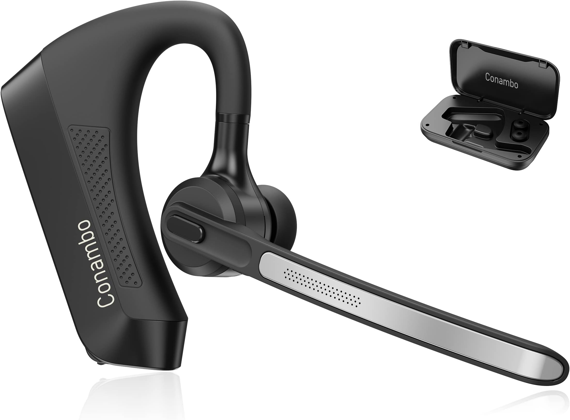 Amazon.com: Conambo Bluetooth Headset 5.2 with CVC8.0 Dual Mic Noise ...
