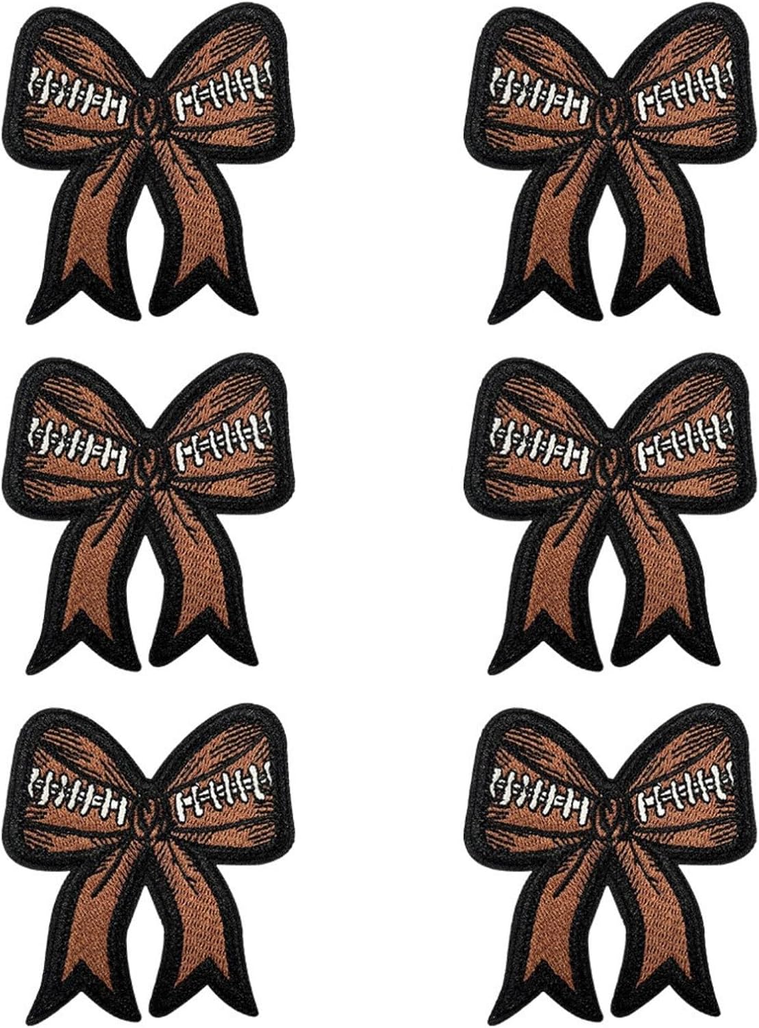 Amazon.com: CasaPopz 6pcs Football Iron On Patches, Football Bow ...
