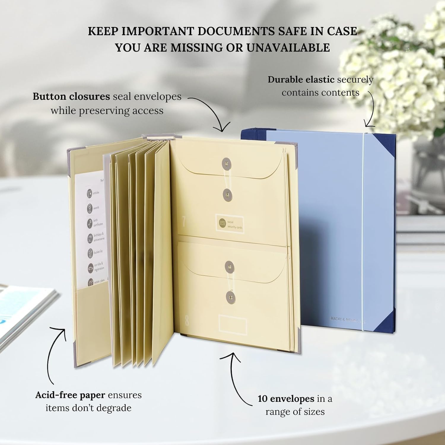 Folder Organizer Amazon Document Organizer, In Case I Go Missing Binder ...