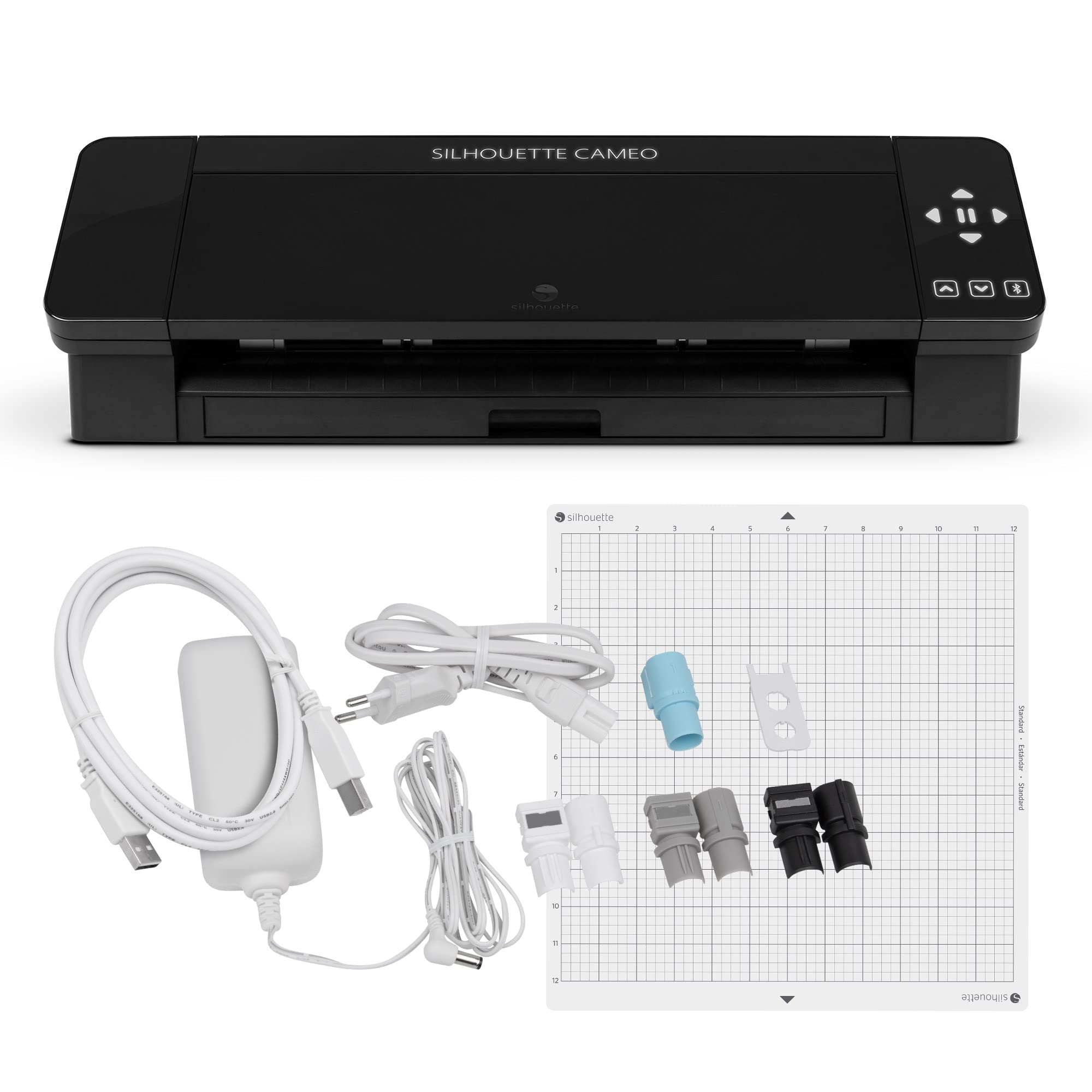 Buy Silhouette Cameo 4 with Bluetooth, 12x12 Cutting mat, AutoBlade 2 ...