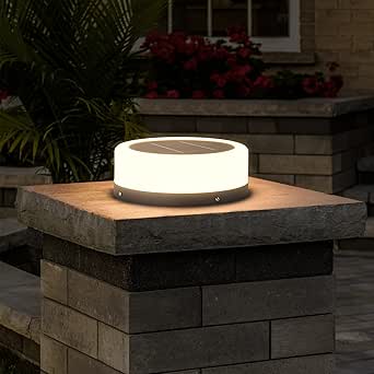 Amazon.com: MVBT Solar Outdoor Post Light, Modern LED Landscape Luxury ...