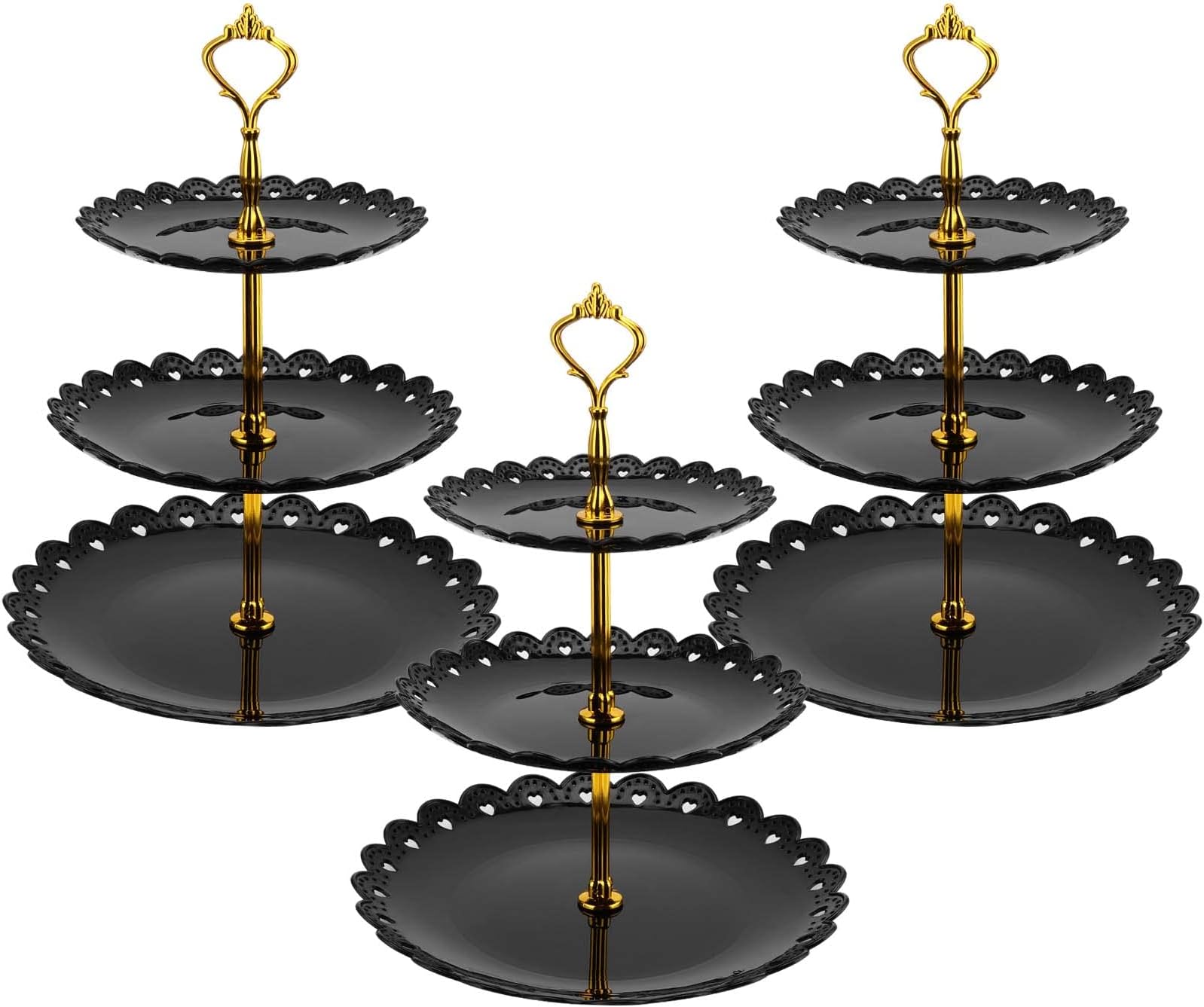 Nyxi 3 in 1 Cake Stand 100% Natural Slate Round Rough Edges Display ...