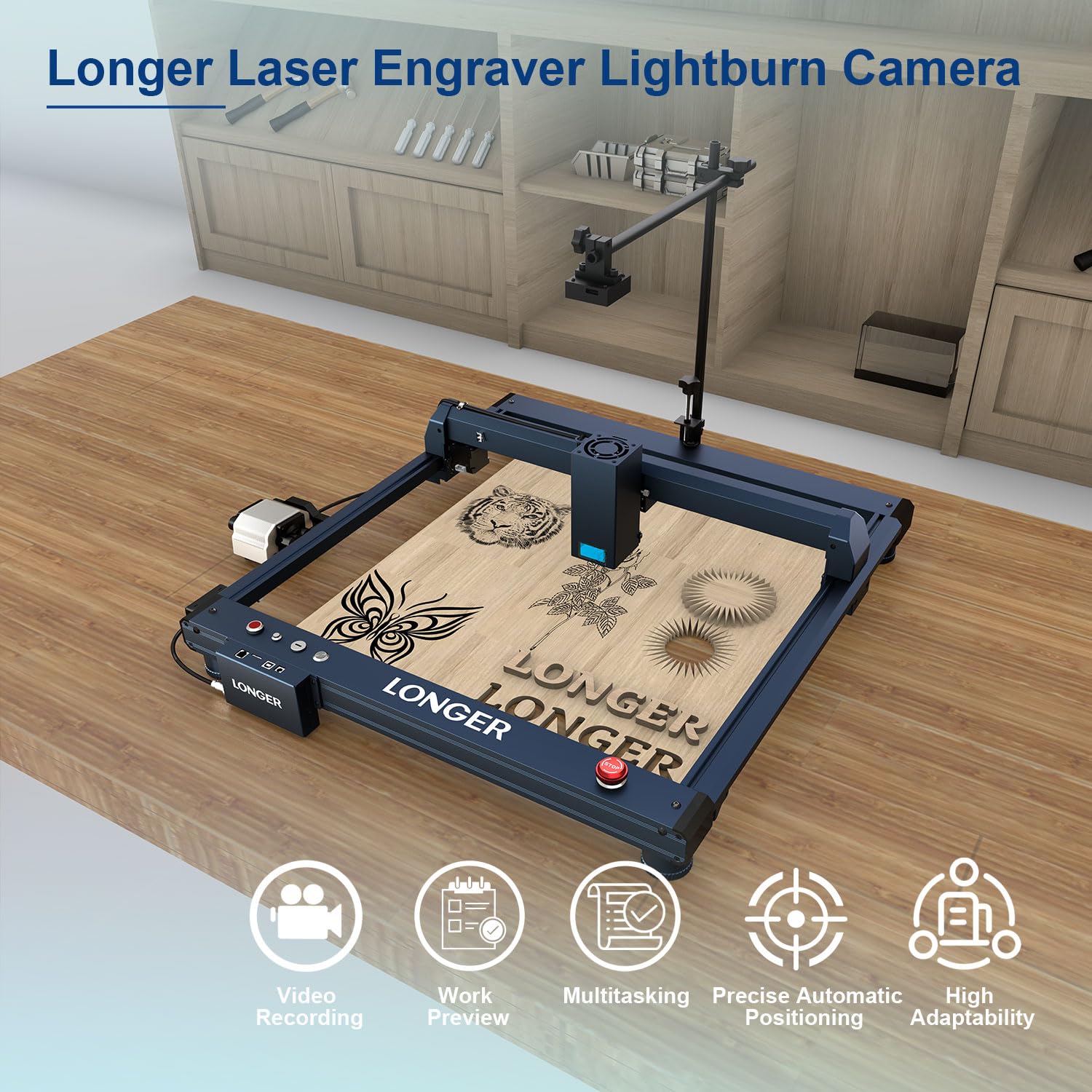 Snapklik.com : LONGER Lightburn Camera, Camera Kit For Laser Engraver ...