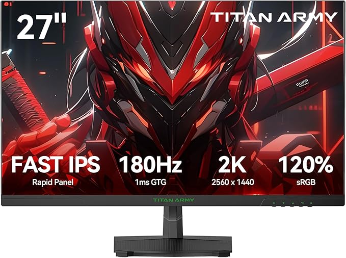 Amazon.com: TITAN ARMY 27 Inch 180Hz 1440p Gaming Monitor, Fast IPS ...