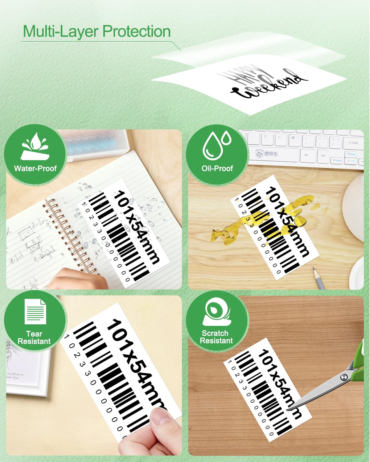 Snapklik.com : Phomemo Thermal Sticker Label Paper, Compatible