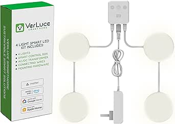 4 Puck Kit - Super Bright Wide Angle Light Spread - Smart Under Cabinet ...