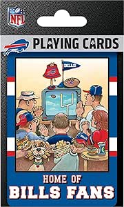 Amazon.com: Masterpieces Buffalo Bills Fan Deck Playing Cards - 54 Card ...