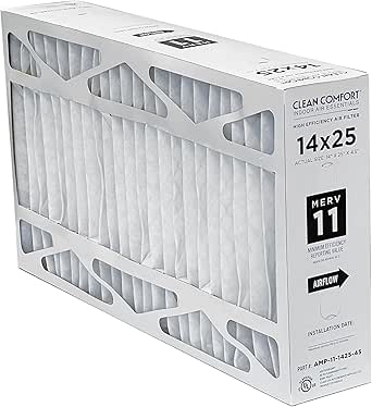 Clean Comfort AMP-11-1425-45-14" x 25" x 4.5" Media Air Filter, MERV 11 (1) - Amazon.com