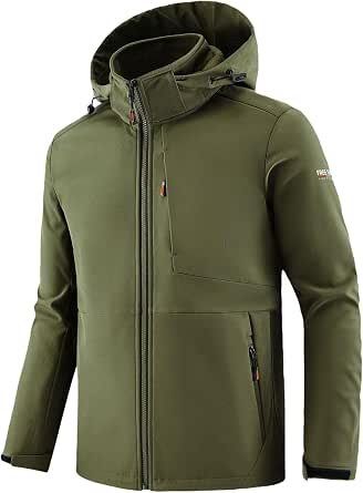 Amazon.co.jp: Outdoor Plus Fleece Mens Coat with Hood Scratch Quality ...