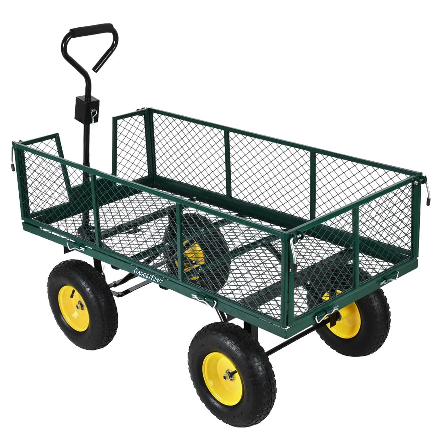 500KG 1100lb Extra Large Garden Trolley Festival Cart Wheel Barrow Quad ...