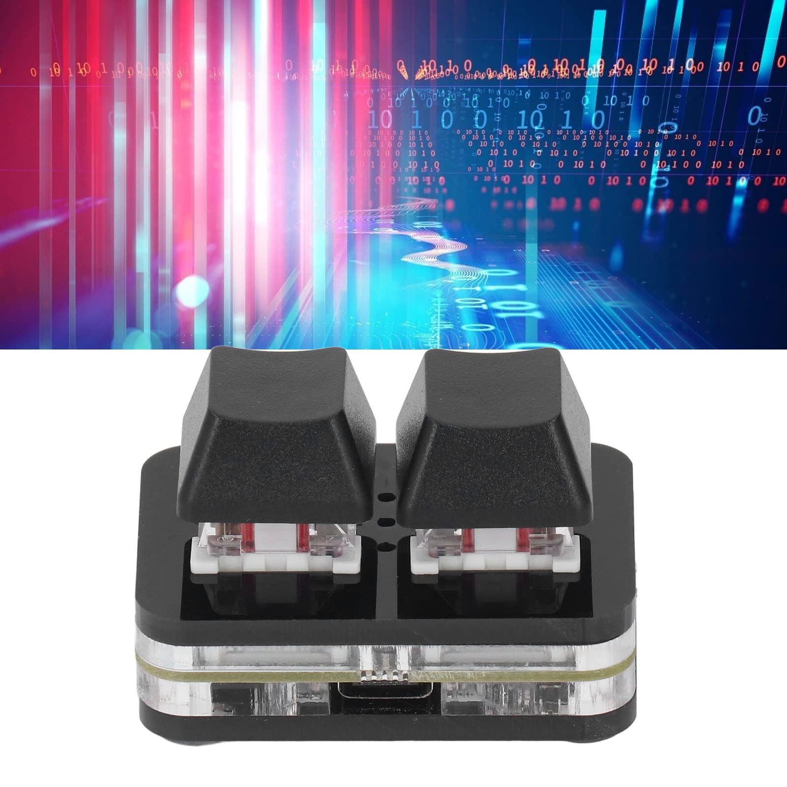 Snapklik.com : 2 Keys Red Switch Keyboard Mini USB Mechanical Keypad ...