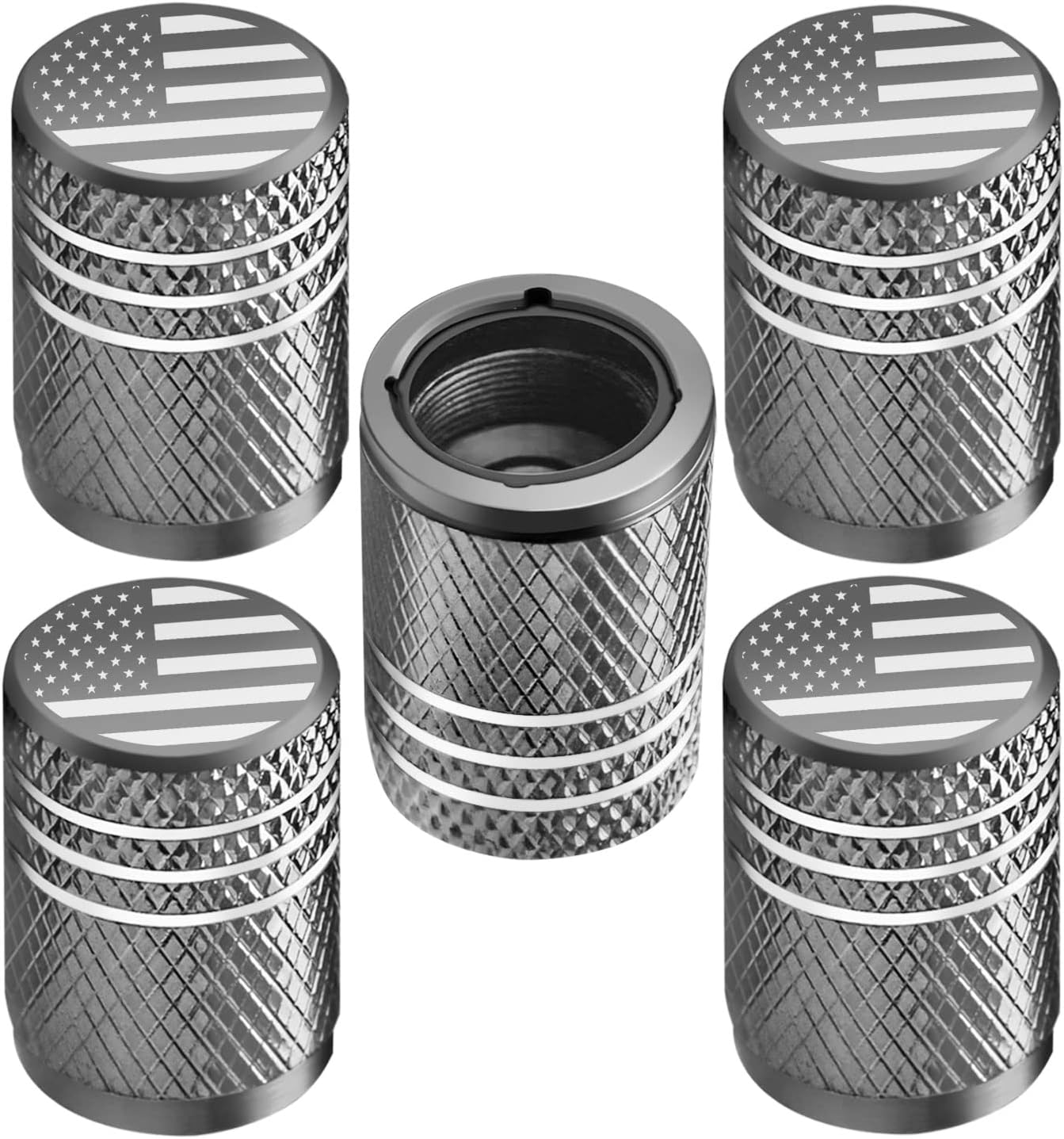 Amazon.com: 12PCS Luminous Car Tire Valve Stem Caps, American Flag ...