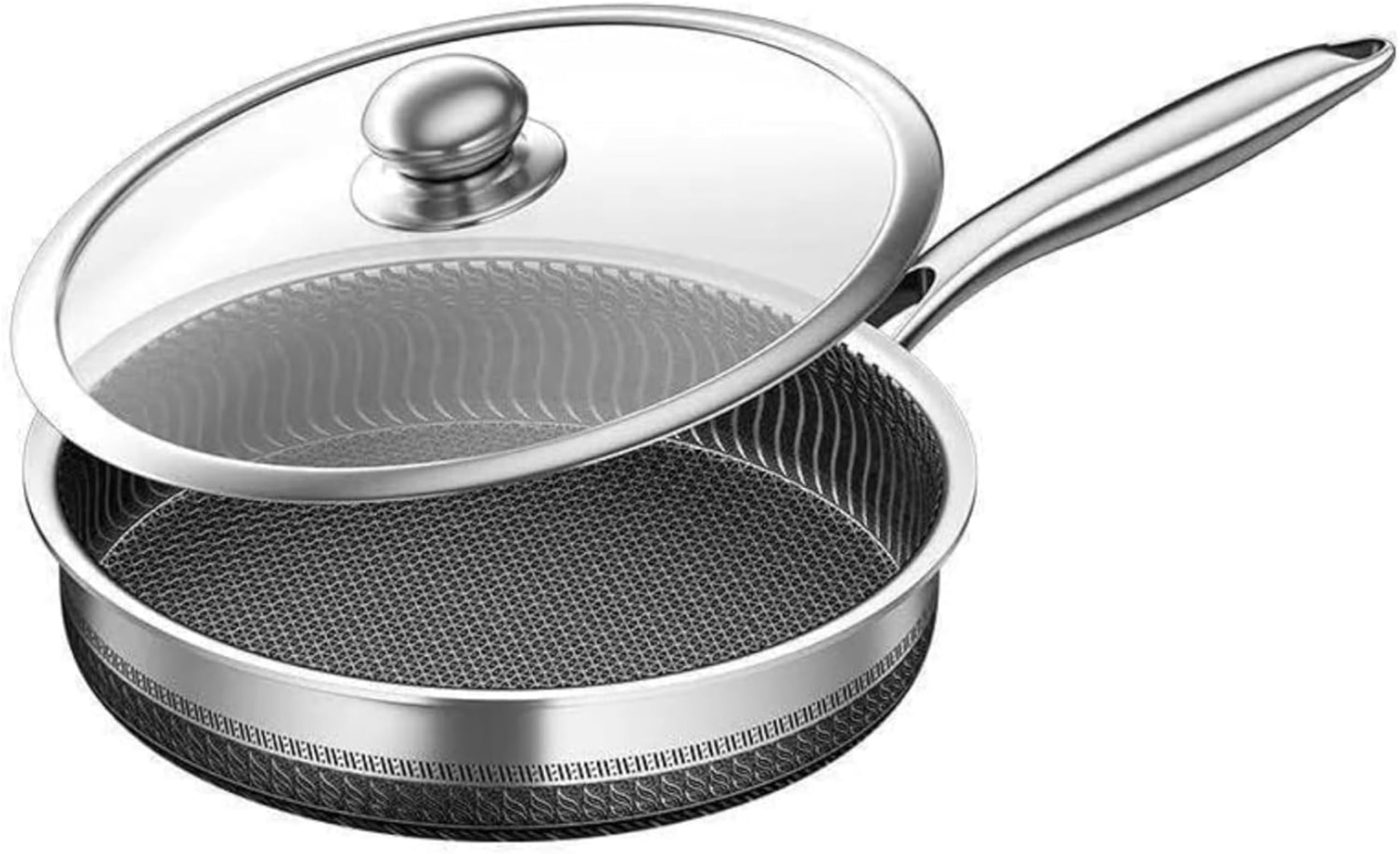 Amazon | フライパン 26/28cm ステンレス 体に害のない フライパンフライパンihフライパン くっつかない (28cm) | XCYDER | フライパン