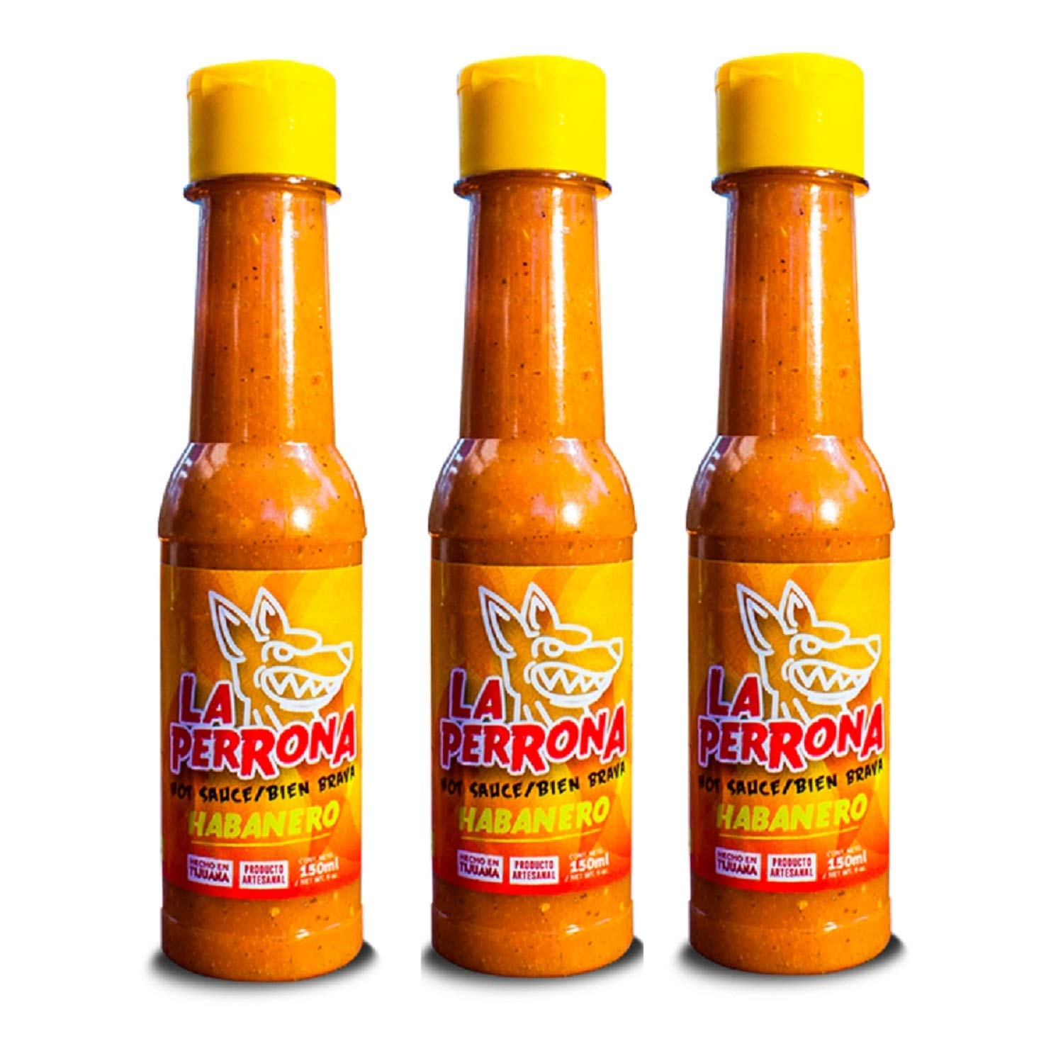 Amazon.com : La Perrona Habanero Hot Sauce 5 Ounce Bottle | Habanero ...