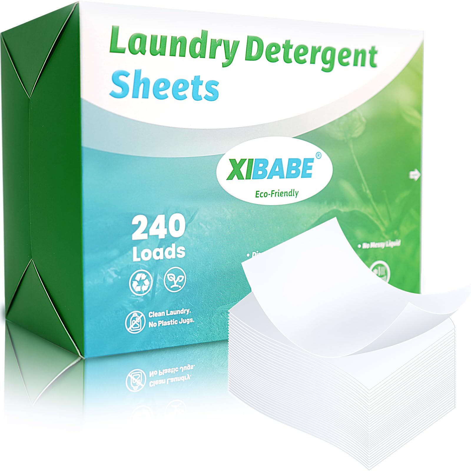 Amazon.com: Xibabe Travel Laundry Detergent Sheets 240 Loads,Laundry ...