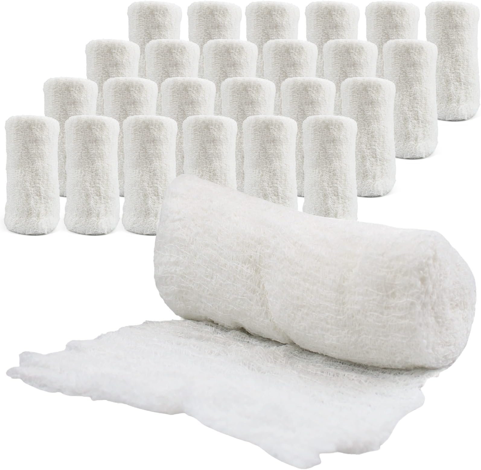 Amazon.com: Cotton Gauze Roll-kerlix Gauze Bandage Rolls -24 Rolls ...