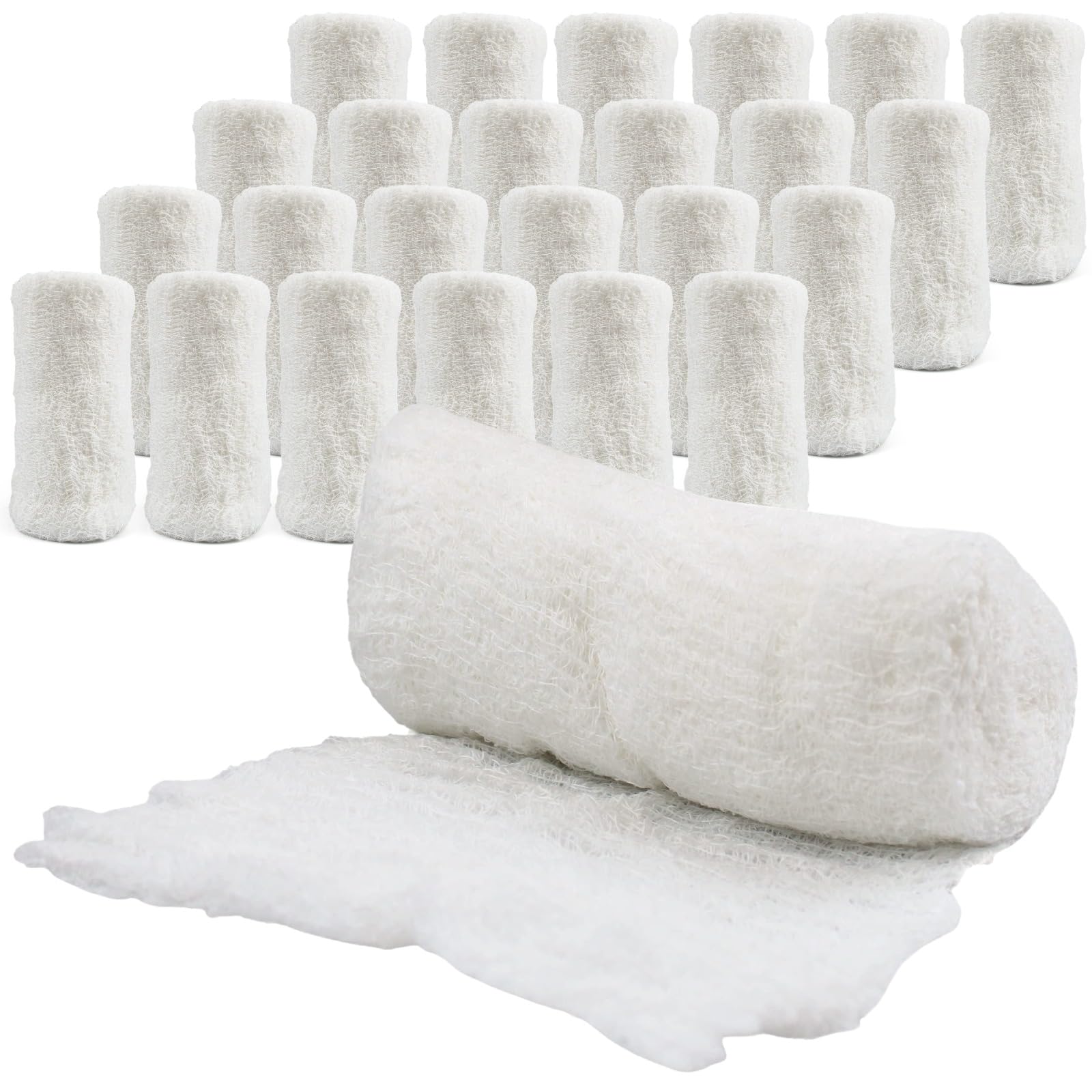 Amazon.com: Cotton Gauze Roll-kerlix Gauze Bandage Rolls -24 Rolls ...