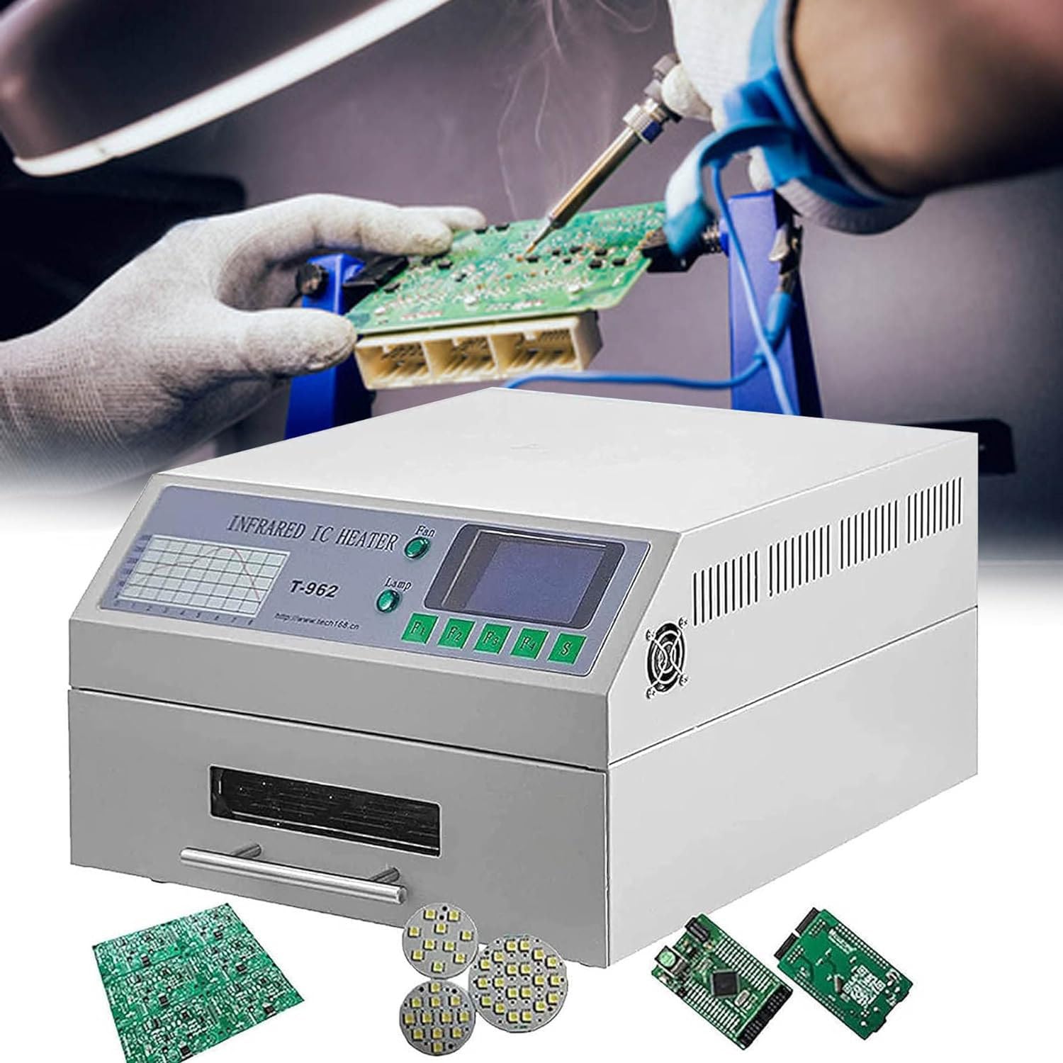 Buy 800W-2500W Infrared IC Heater Soldering Reflow Oven, Automatic ...