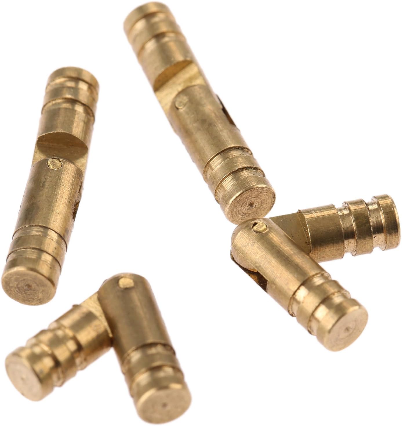 dophee 20Pcs Brass Barrel Hinges, Small Cylinder Hidden Invisible ...