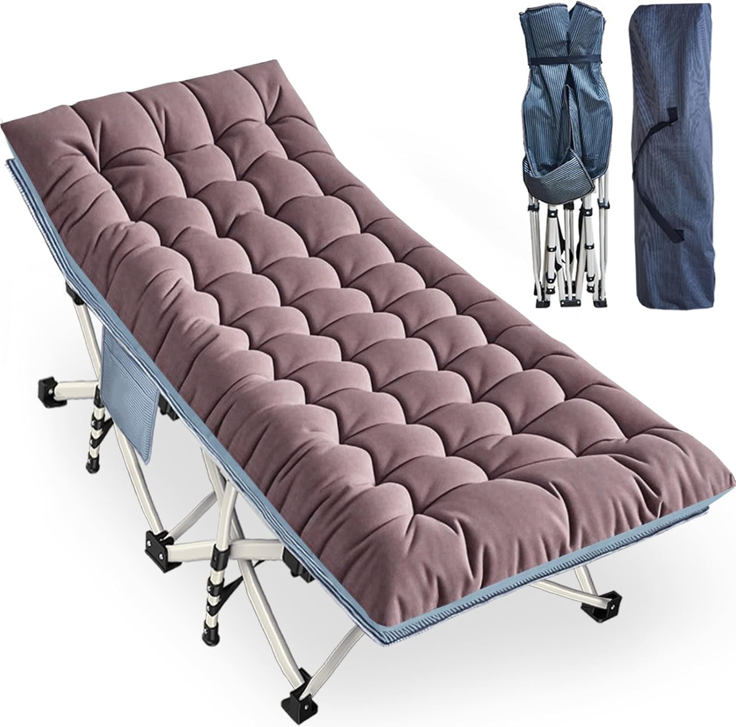 Amazon.com: XXL Camping Cots Oversize Camping Bed with Comfortable ...