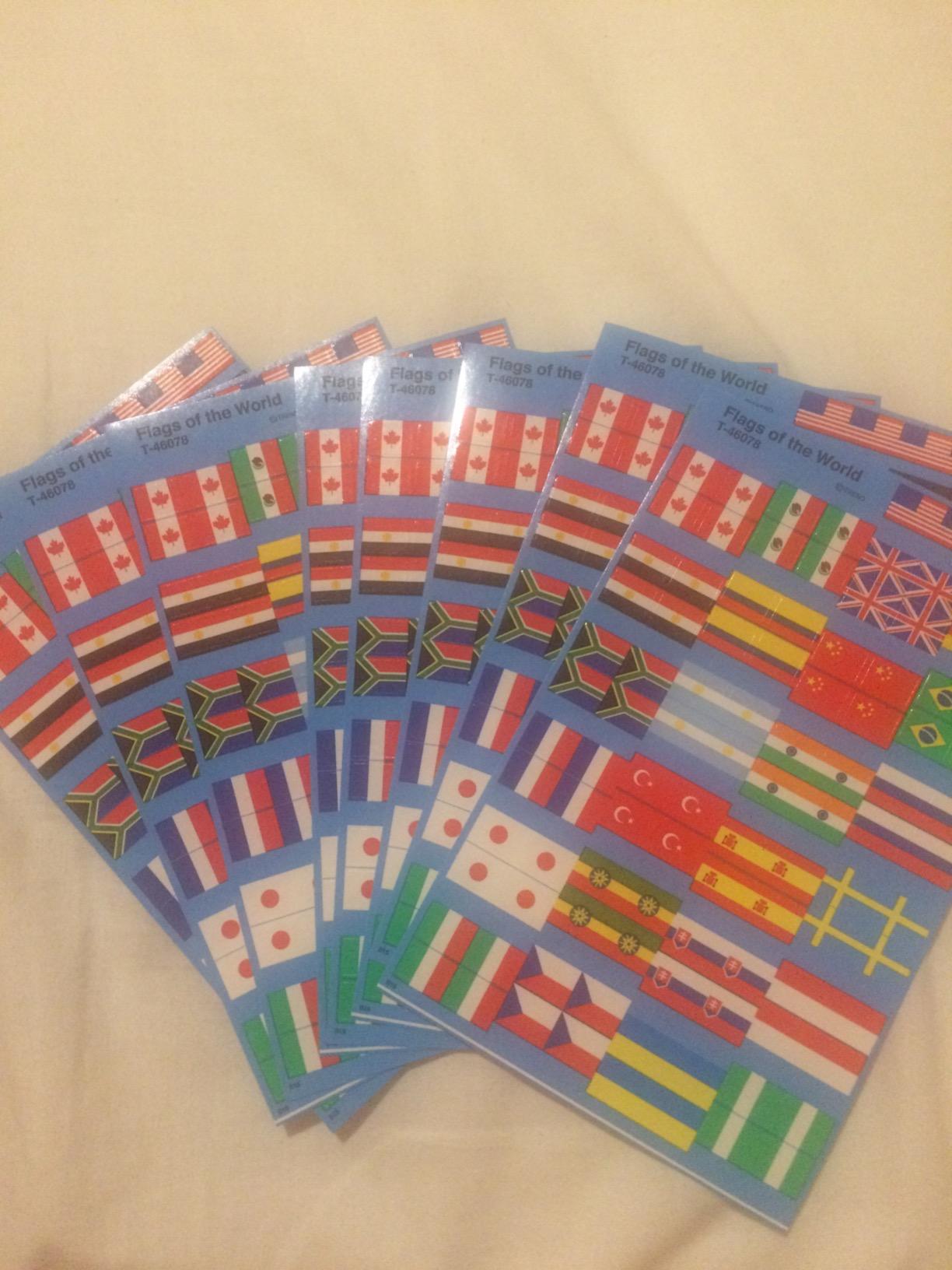 800 Flags of the World superShapes reward Stickers : Amazon.co.uk ...