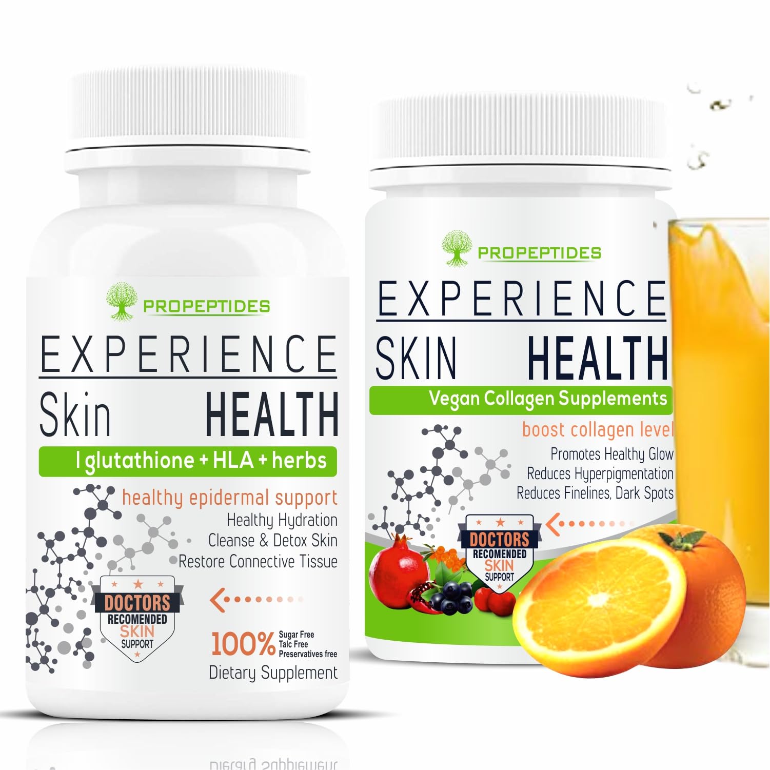 Propeptides L-Glutathione Tablets 1000mg And Collagen Booster Powder ...