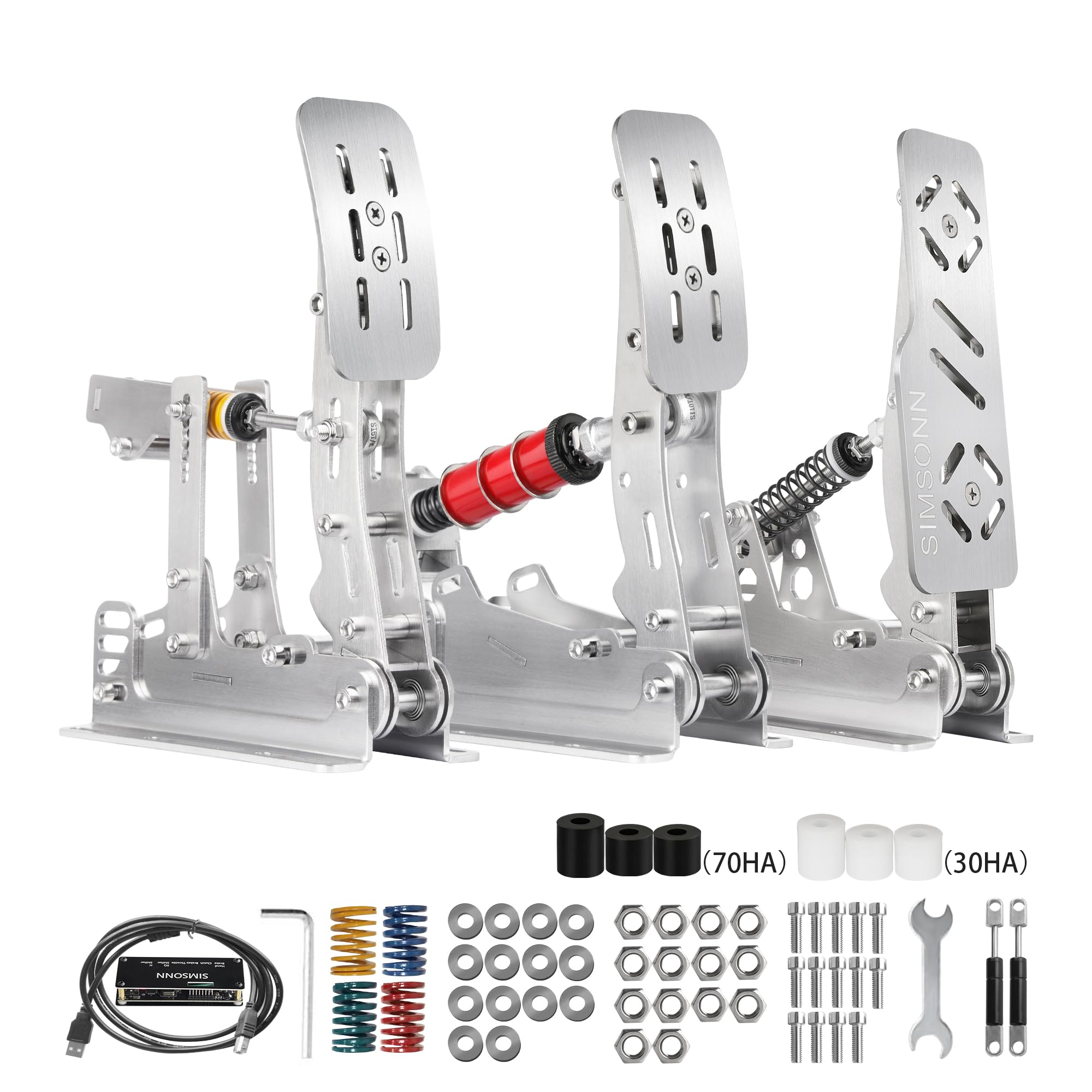 Amazon.com: SIMSONN NEW PRO Pedals Sim Racing Pedals PC Racing ...