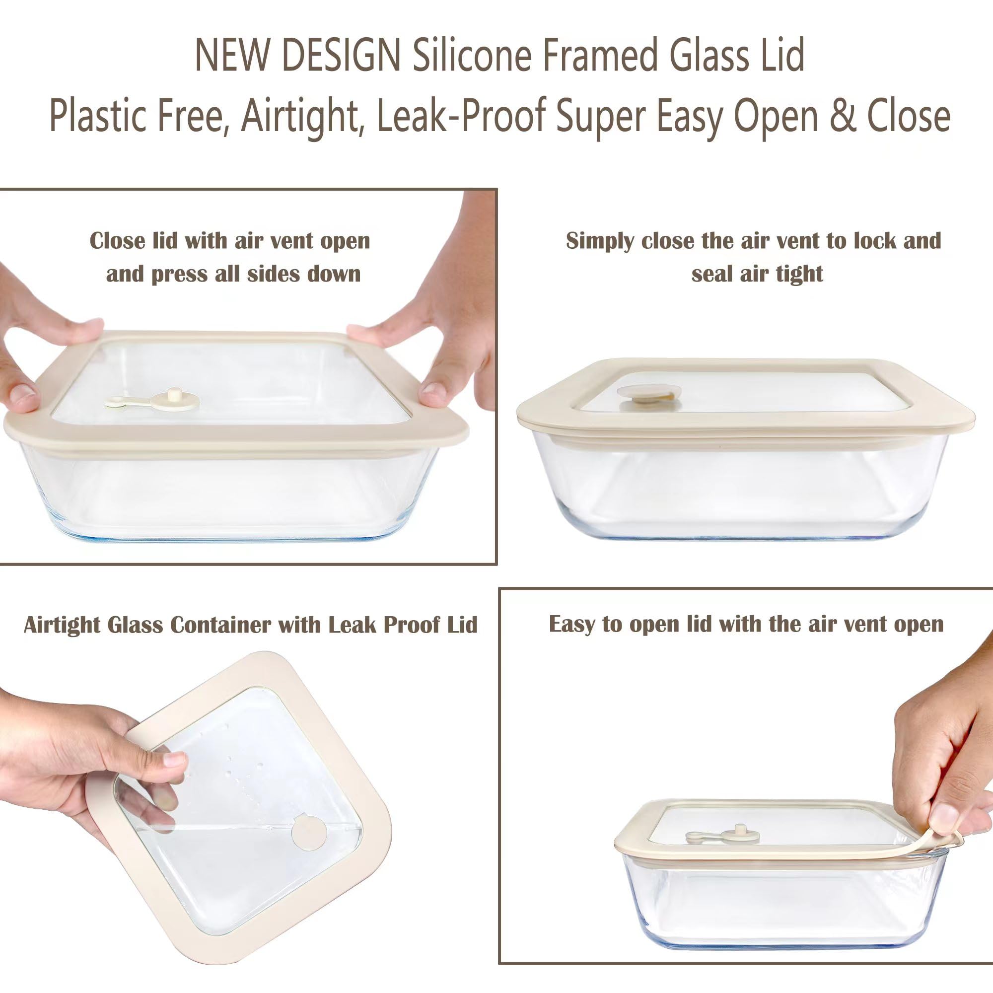 Snapklik.com : Urban Green Glass Food Container Set