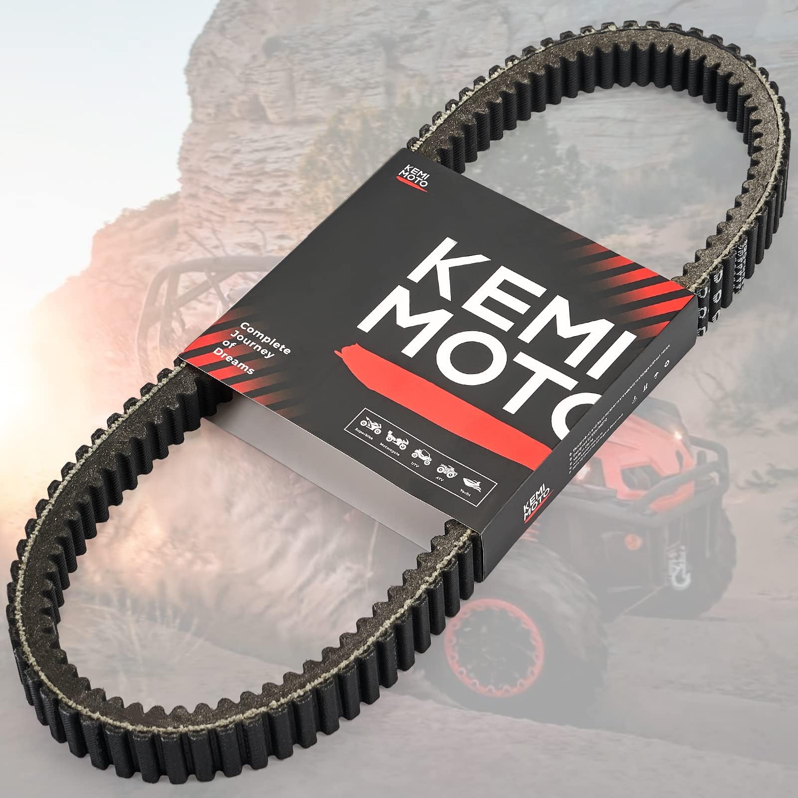 Amazon.com: KEMIMOTO ATV/UTV Drive Belt, CVT Belt Compatible with Can ...