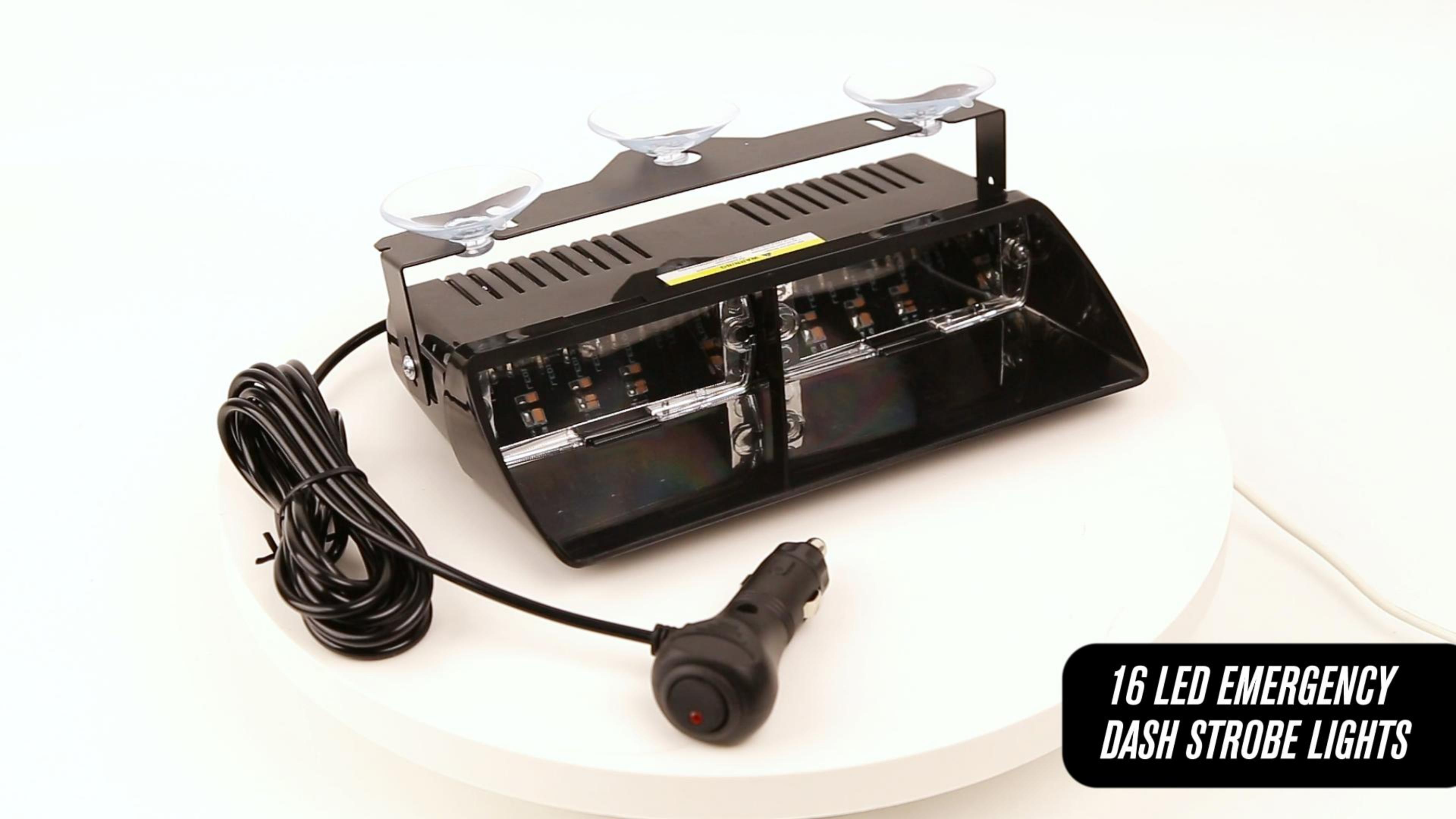 Snapklik.com : PKINGLAKE Windshield LED Dash Emergency Strobe Light 16 ...