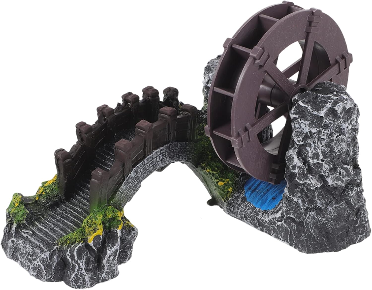 Amazon.com: BESPORTBLE Miniature Water Wheel Bridge Figurine Bonsai ...