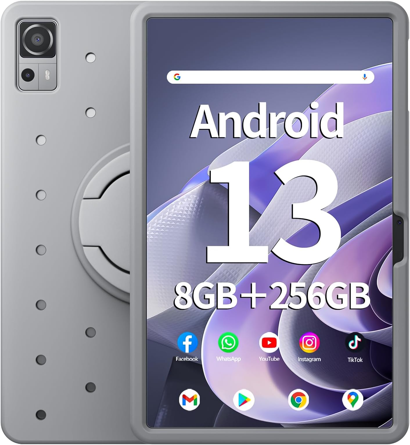 Amazon.com : Naclud 12 Inch Tablet, 8GB RAM 256GB ROM, Android 13 ...