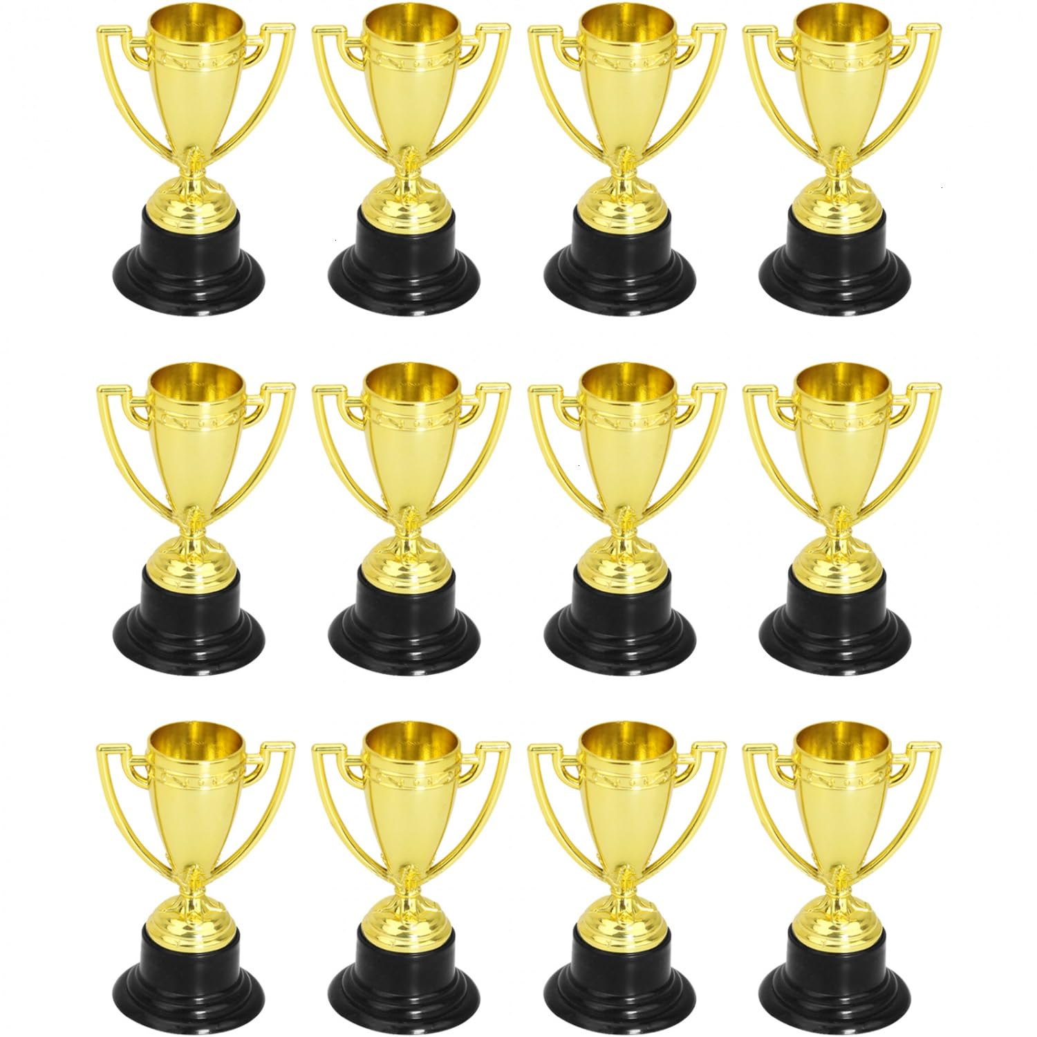 Amazon.com : SenseYo 24 Pack Mini Trophies Cups, Gold Trophy Award ...