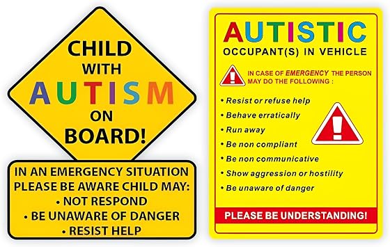 Amazon.com - eDesign 2-Pack Child with Autism Alert Responders and ...
