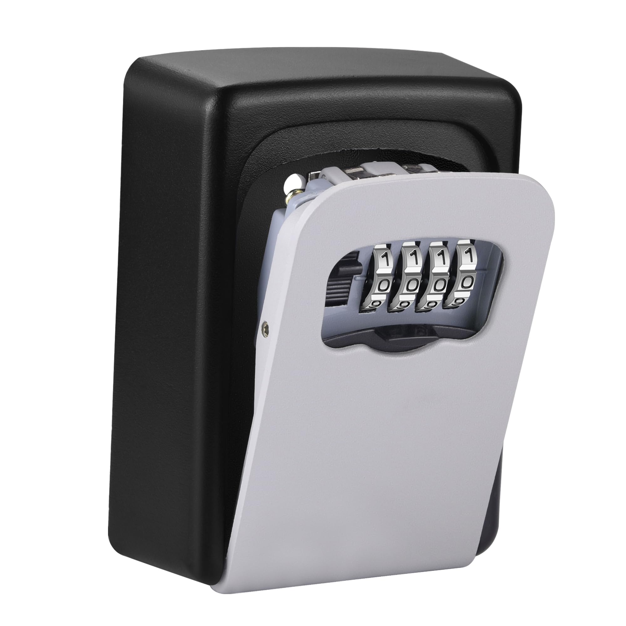 Key Lock Box Wall Mounted,4 Digit Combination Weatherproof Lockbox for ...