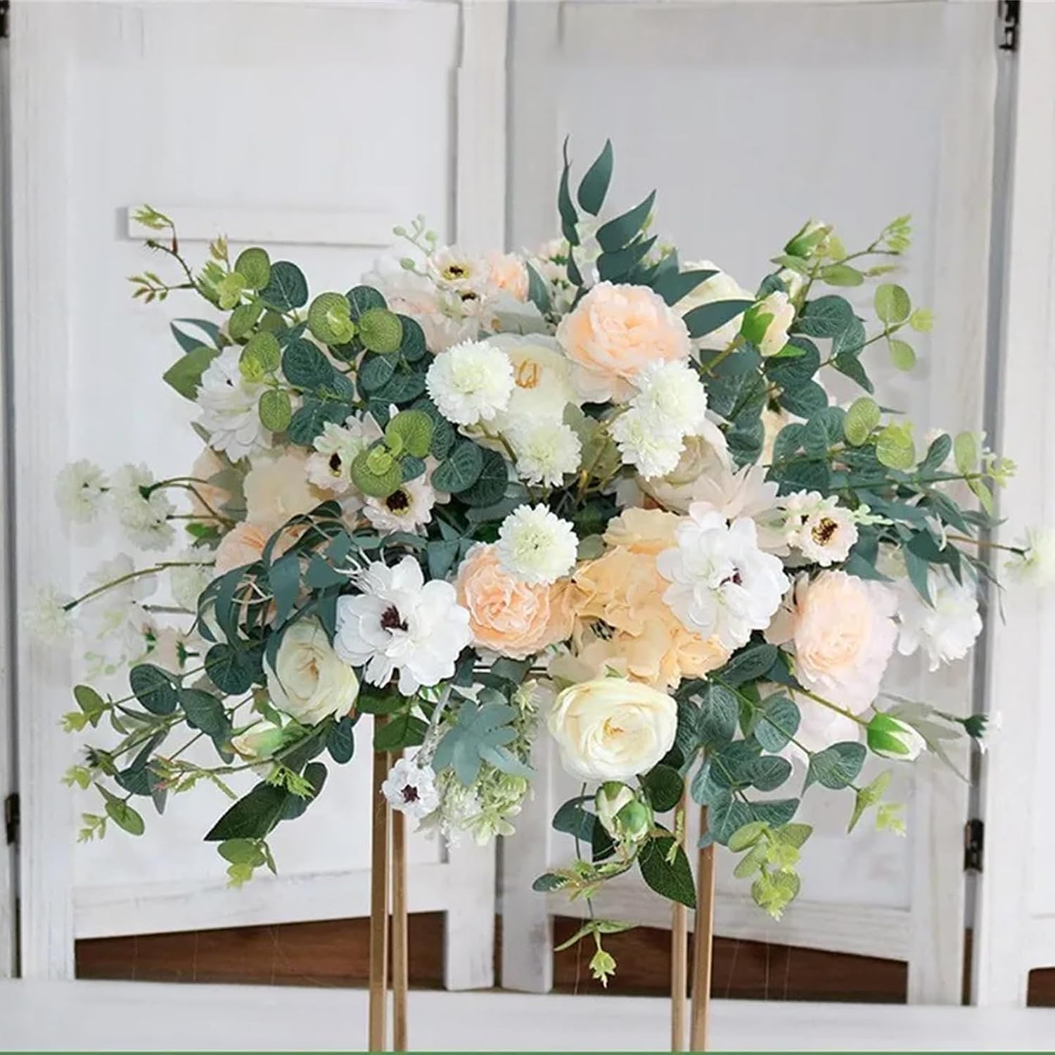 Amazon.com: Artificial Flower Ball for Wedding Decoration, Table ...