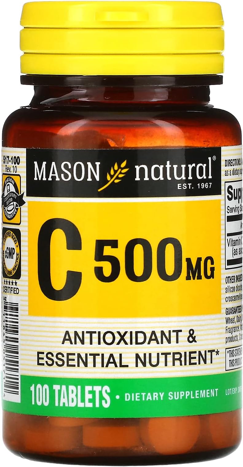 Amazon.com: Mason Vitamins Mason Natural B2 100mg Tablets, 100 Count ...
