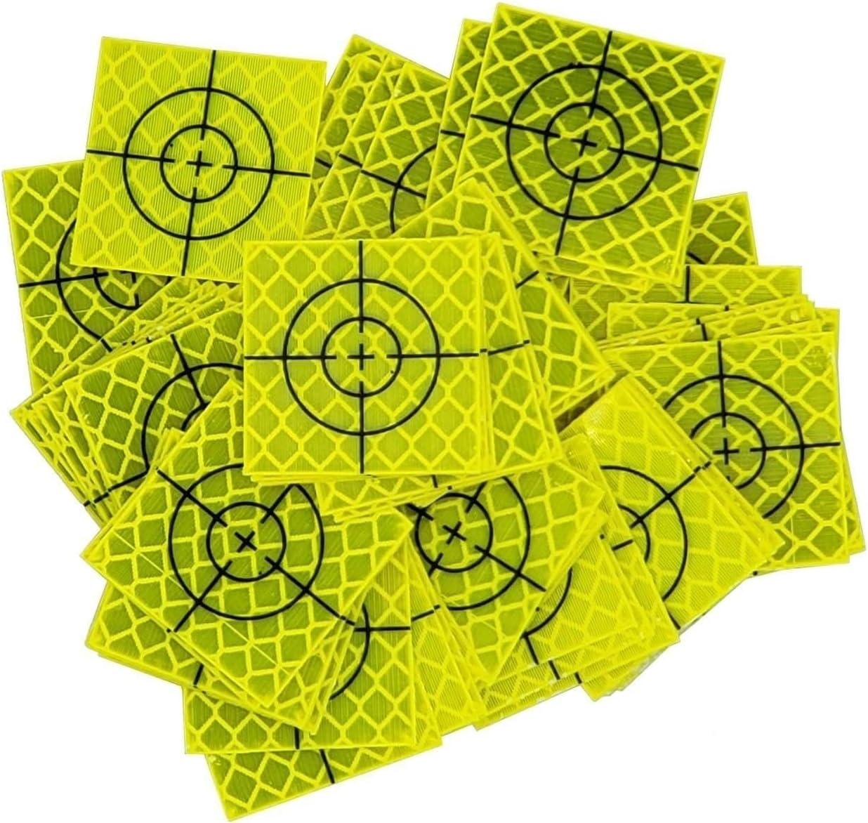 Amazon.com: ZGYDNM 100 Fluorescent Yellow-Green reflectors with Target ...