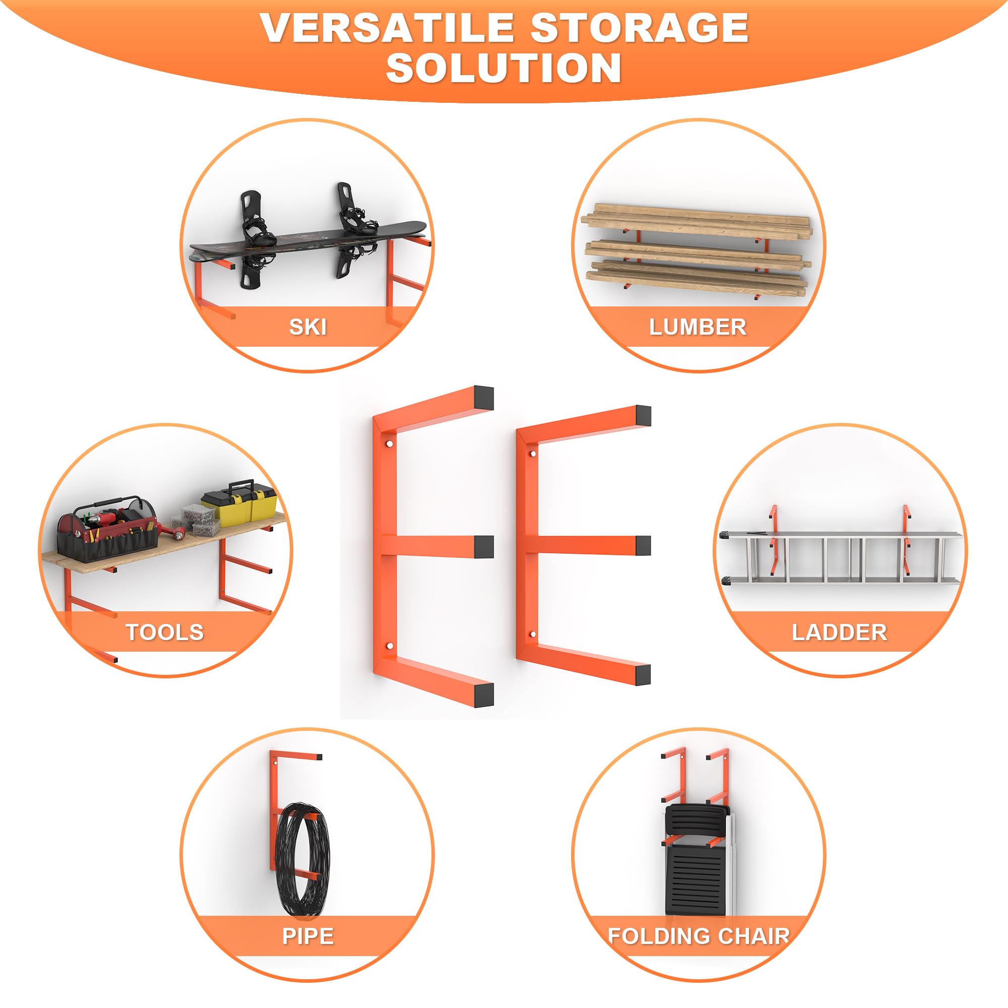 Snapklik.com : Ultrawall Lumber Storage Rack Wall Mount Wood Storage ...