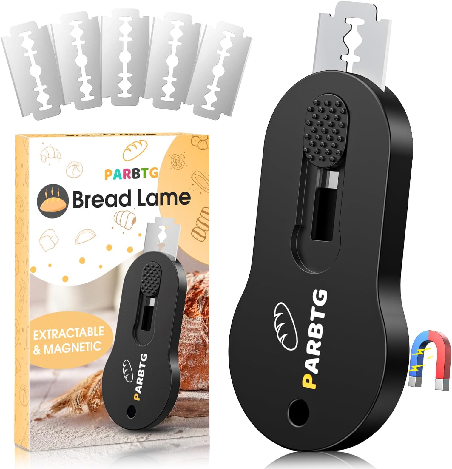 Amazon.com: Breadtopia Bread Lame with 5 Blades & Storage Box | Premium Lame Bread Tool | Bread ...